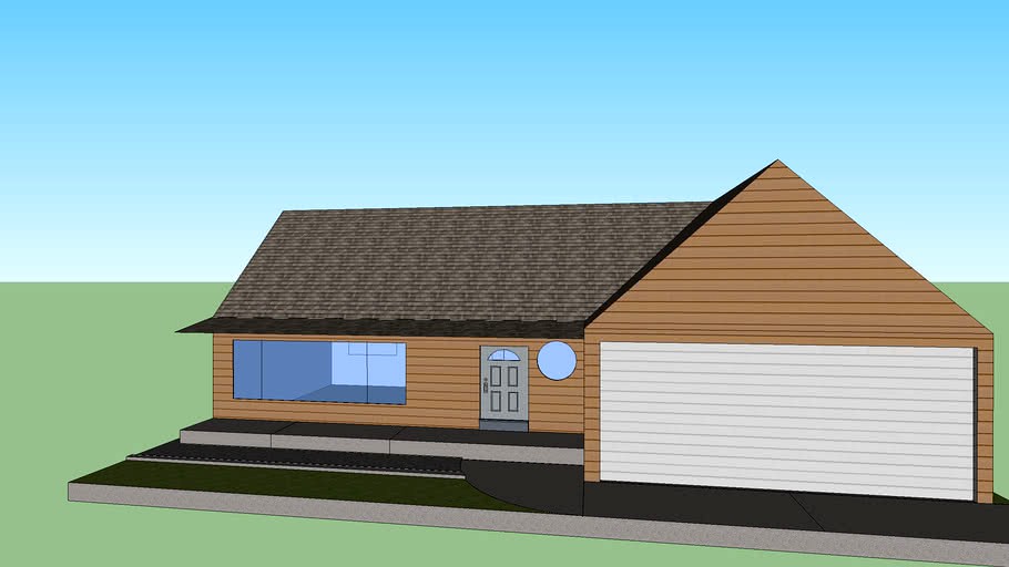 One story house 3d model