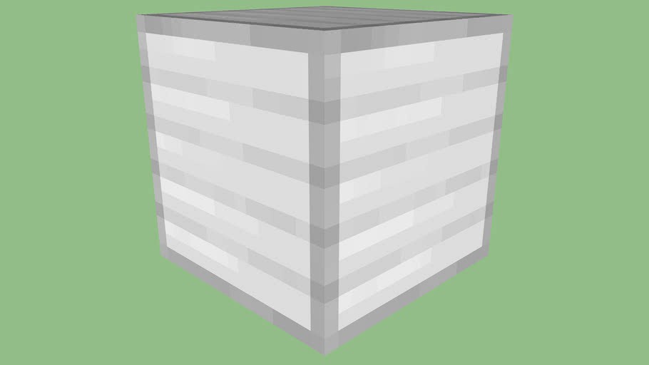 Minecraft Iron Block by Zapperier 3d model
