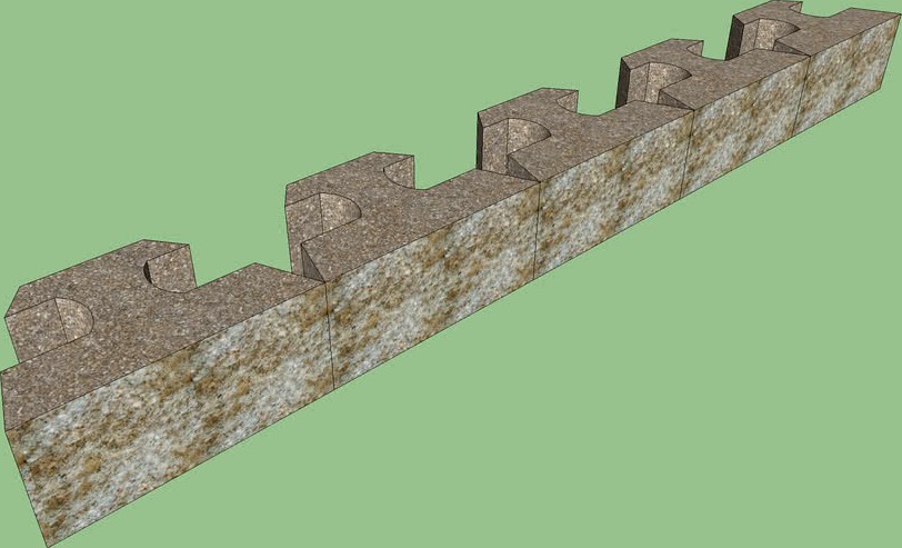 Rockwood Retaining Walls 5 8' Classic 3d model