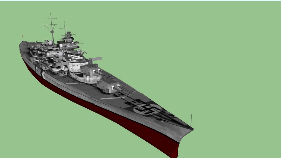 KMS Tirpitz 3d model