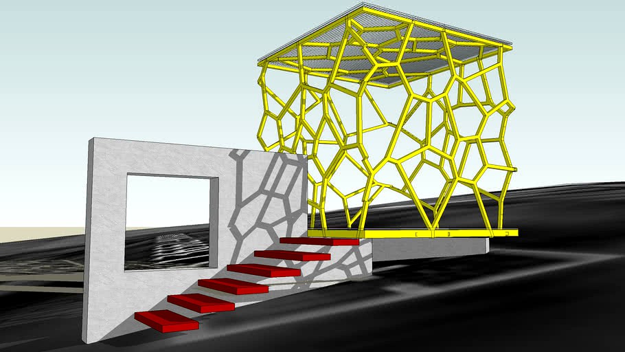 Leaf Shelter 3d model