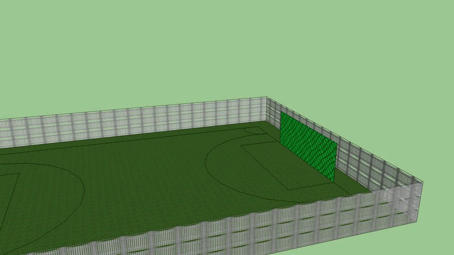 football pitch 3d model