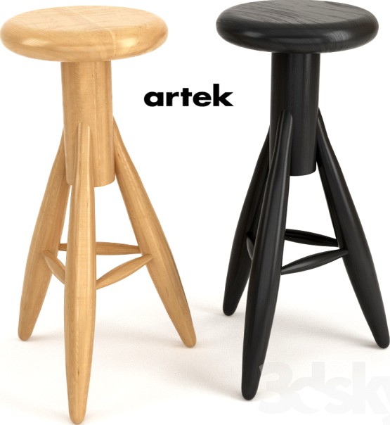 Artek - Rocket Bar Stool 3d model