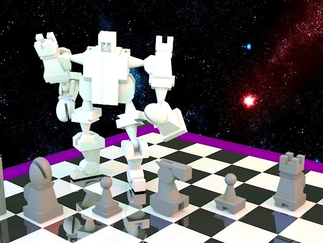 Action #Chess by cymon 3d model
