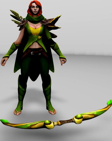 Dota 2 Windrunner 3D Model