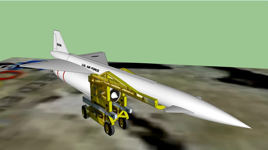 Hound Dog Missile, USAF Armaments Museum 3d model