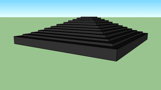 aztec pyramid 3d model