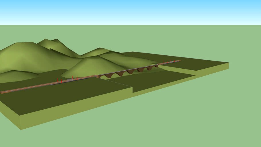 Hill Railway - Sketchby 3d model