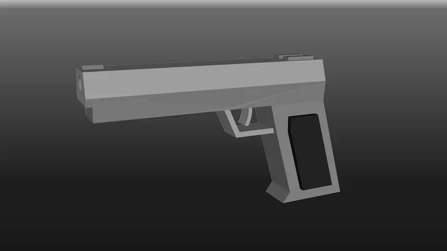 Basic Pistol 3d model