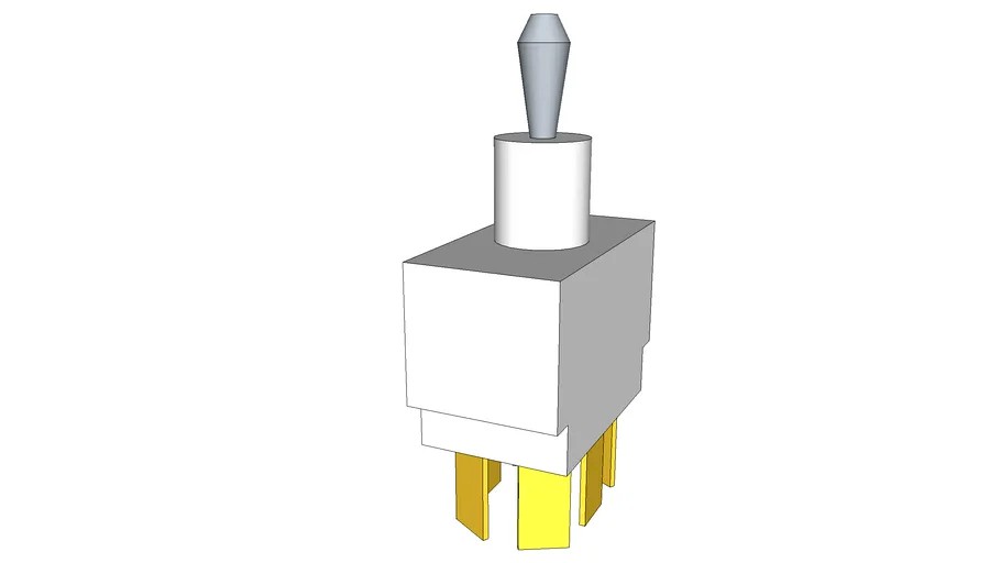 DPDT momentary toggle switch 3d model