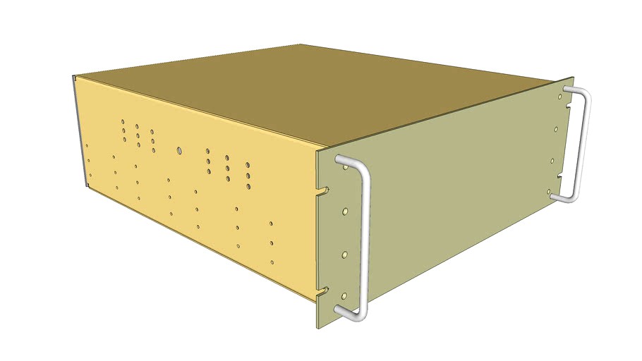 4U Rack Mountable Chassis 3d model