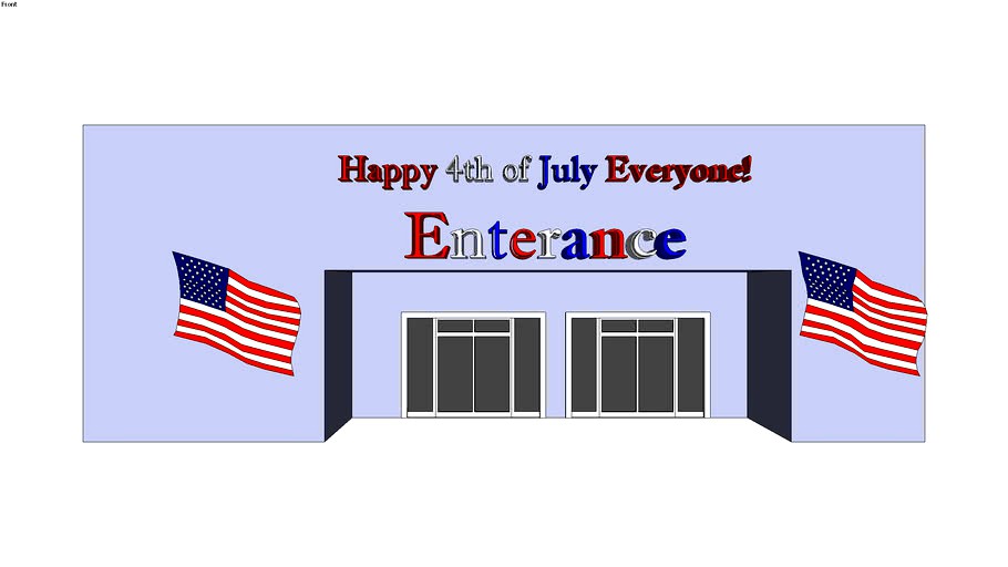 Happy Independence Day! 3d model
