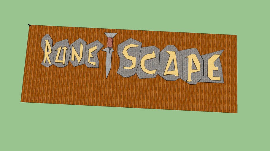 Runescape Logo 3d model