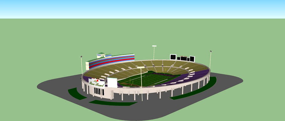 Rose Bowl Stadium 3d model