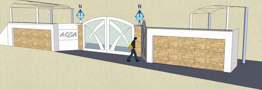 Factory Front View 3d model