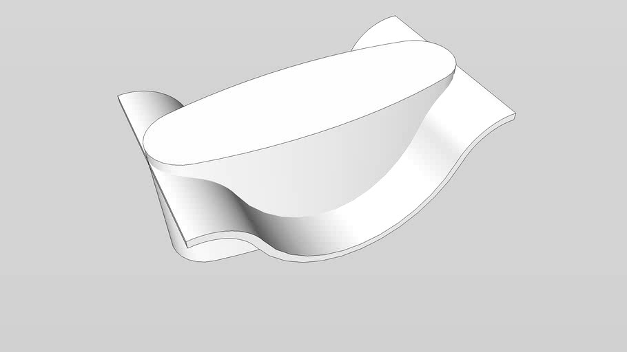 Intersect Complex, Curved Shapes 3d model