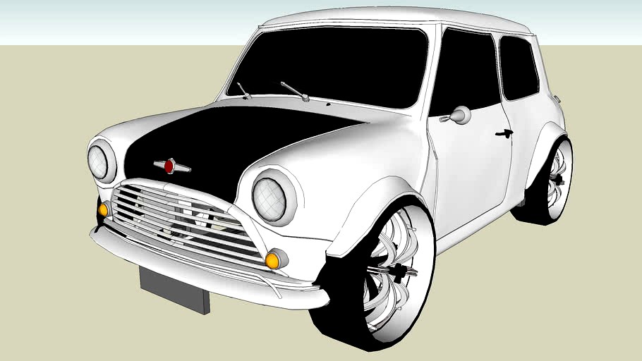 Modified Mini Cooper 3d model