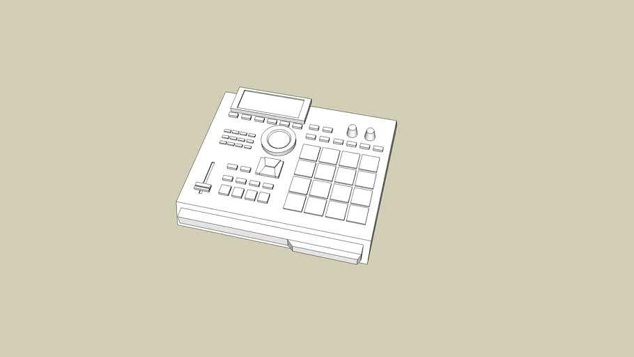 AKAI PROFESSIONAL MPC-2000XL 3d model