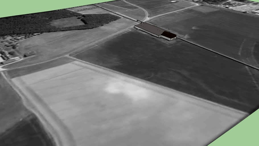 Plateforme de l'aérotrain a Chevilly 3d model