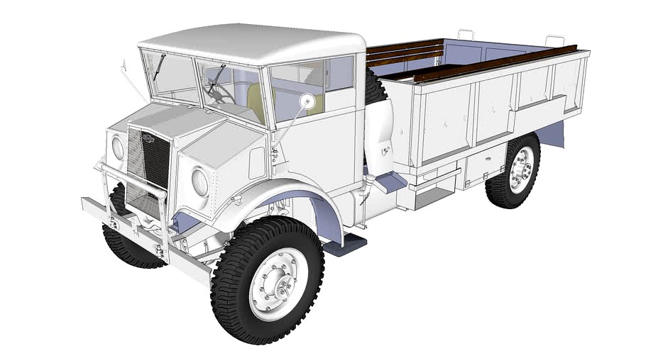 CMP Chevrolet C-60L 4x4 Truck 'Chev Blitz' 3d model