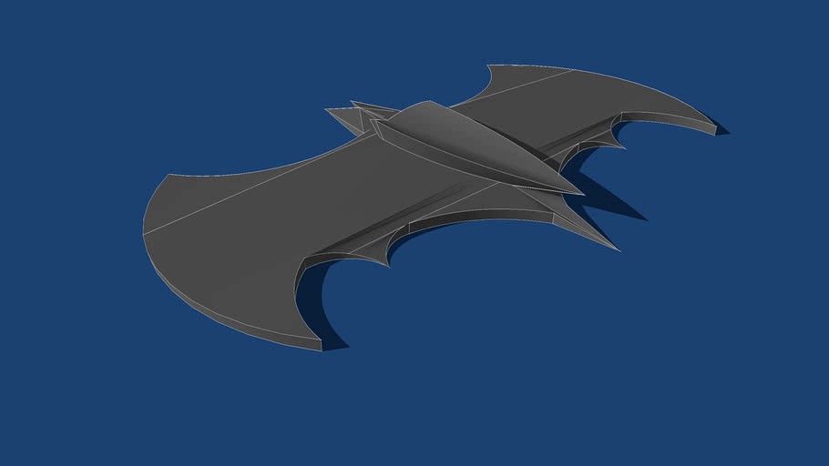 batman flying 3d model