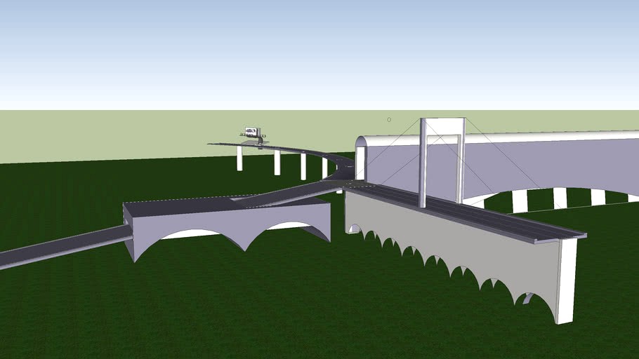 Different kinds of Flyovers by John 3d model