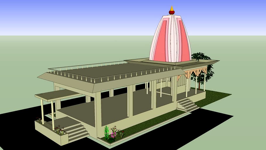 indian temple 3d model