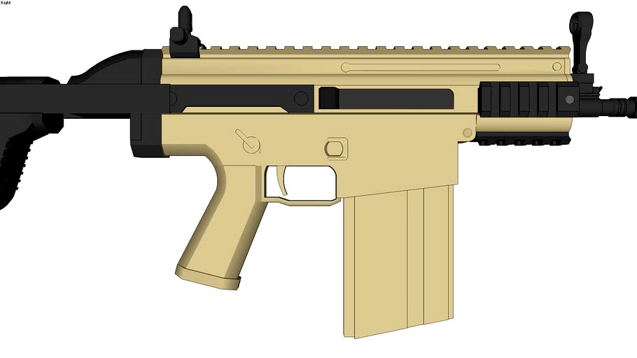 FN SCAR H PDW 3d model