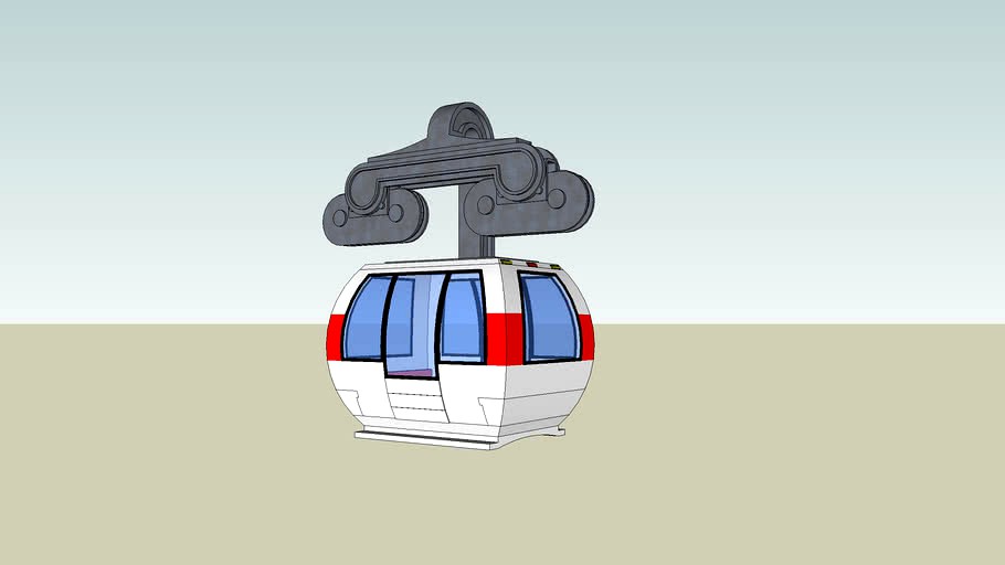 vehiculo de teleferico 3d model