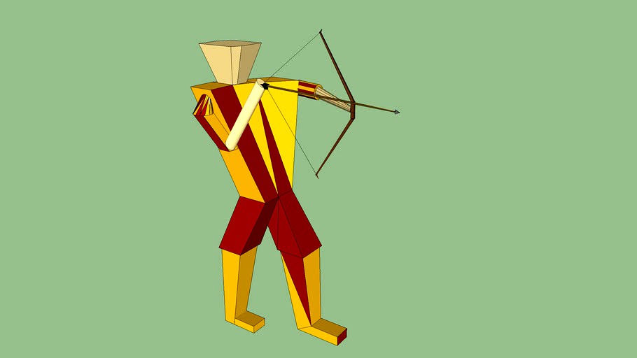 simple archer 3d model