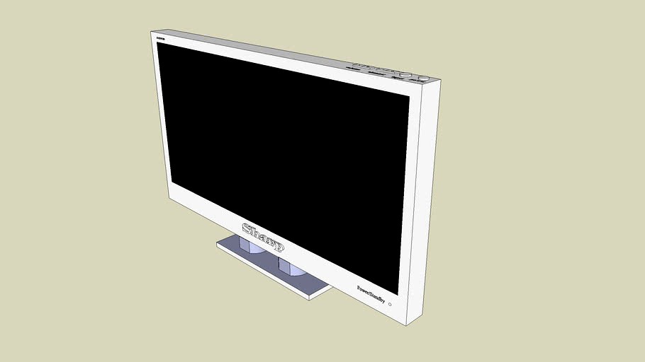 Sharp Aquos TV 3d model