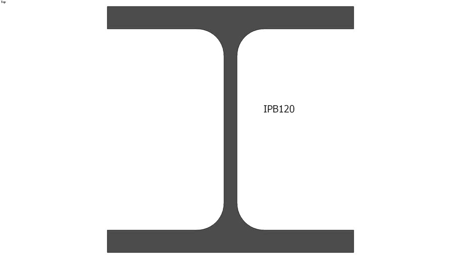 IPB120 Stahlprofil / Steel Profile 3d model