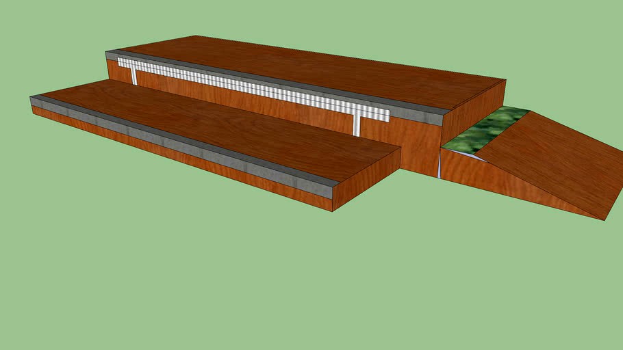 fingerboard ramp 3d model