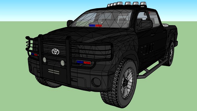 Toyota Tundra, Police 3d model