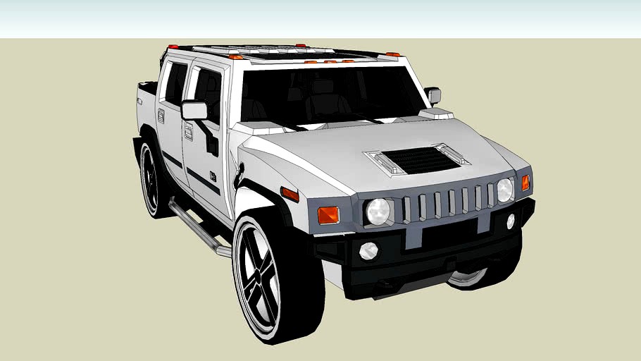 Hummer H2 3d model