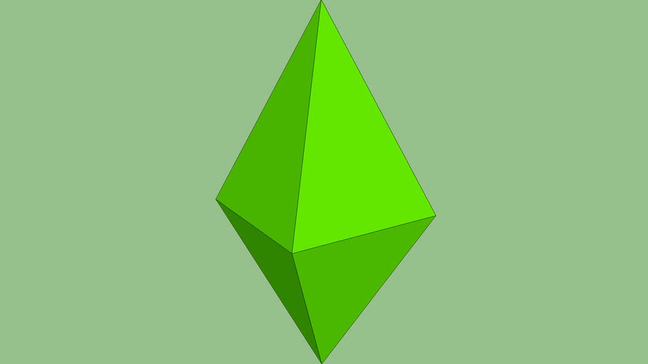 sims 2 diamond 3d model