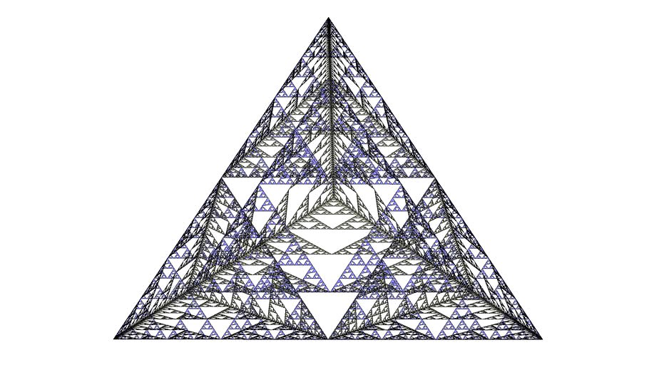 3D Sierpinski Triangle model