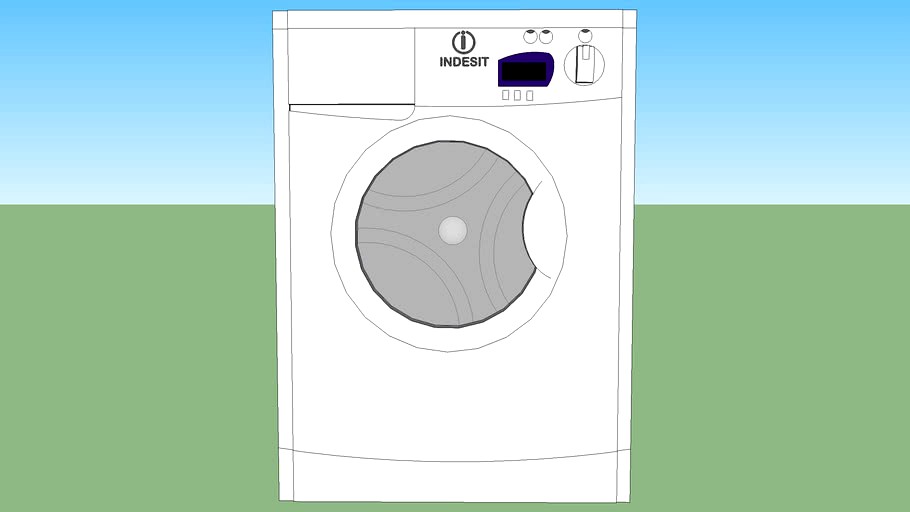 Indesit WIXE167 Washing Machine 3d model