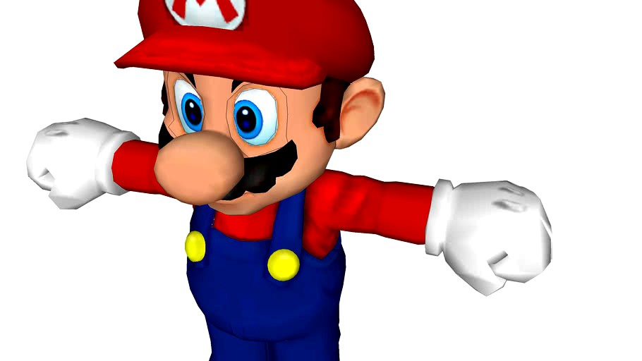 super mario galaxy: mario rip 3d model