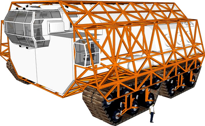 Treaded Vehicle 3d model