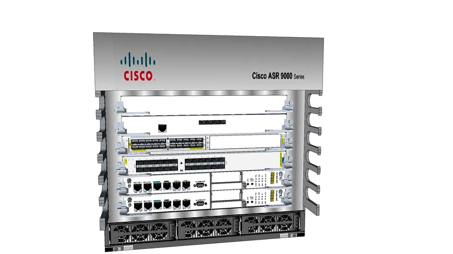 Cisco ASR 9006 Router 3d model