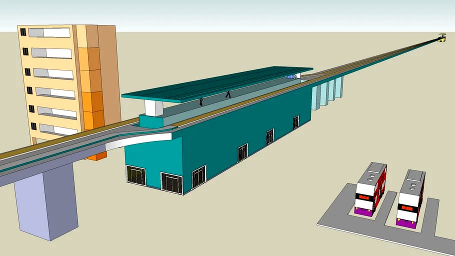 Singapore MRT 3d model
