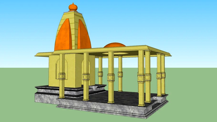 Mandir (North Indian Style) 3d model