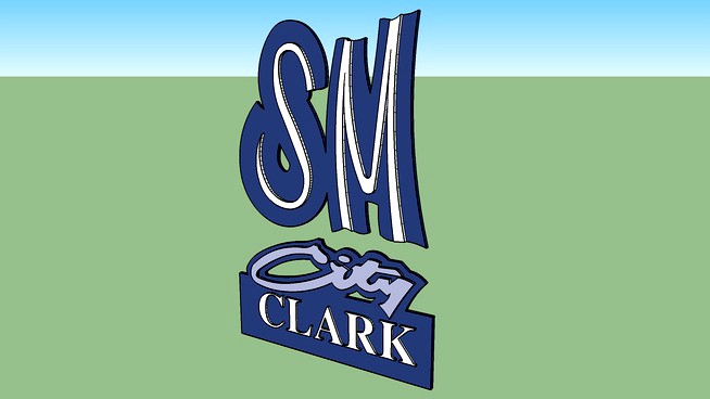 SM city CLARK logo 3d model