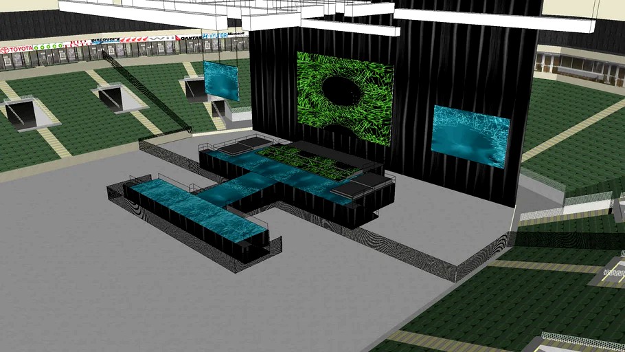 Glee LIVE! Tour Stage in Arena 3d model