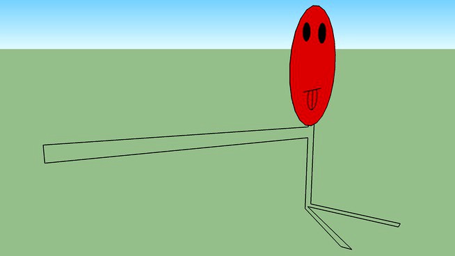 zombie stickman 3d model