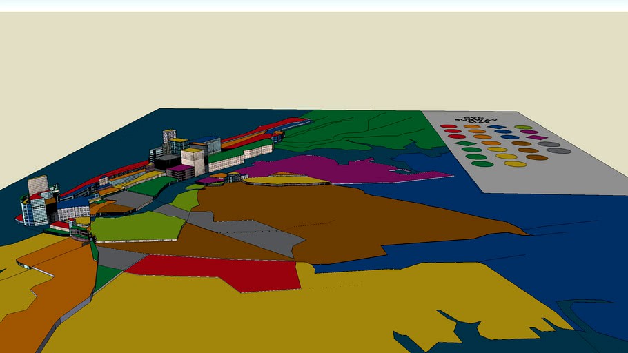 NYC Subway Map 3d model