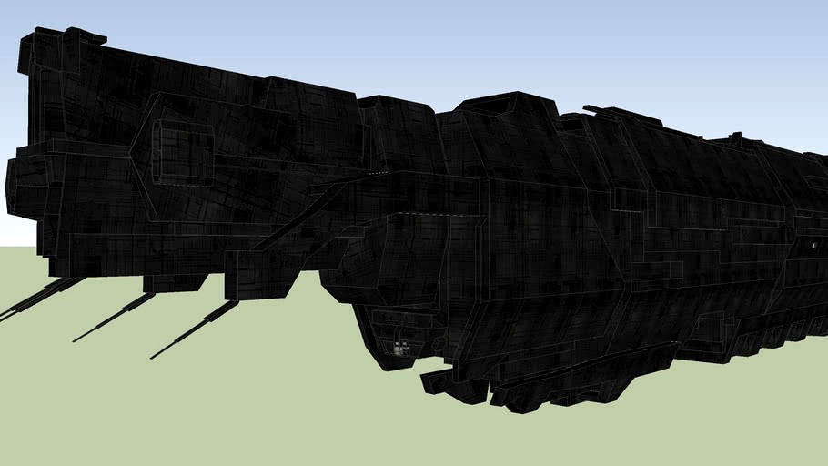 UNSC Trafalgar Super Carrier 3d model