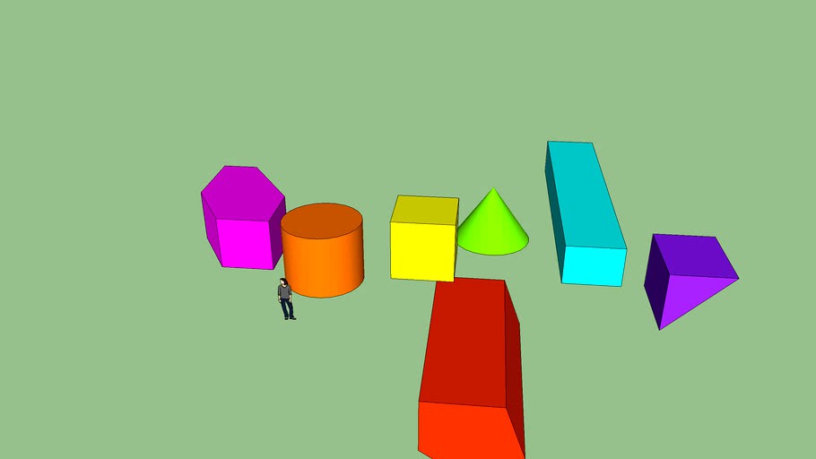 3D Shapes and Prisms model