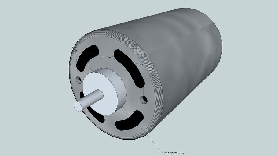 RS-550PB electric motor, mabuchi 3d model